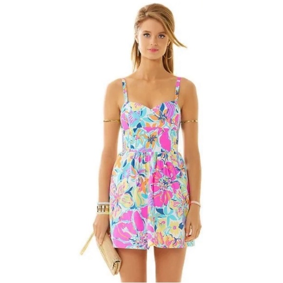 Lilly Pulitzer | Dresses | Lilly Pulitzer Christine Mini Dress Multi ...